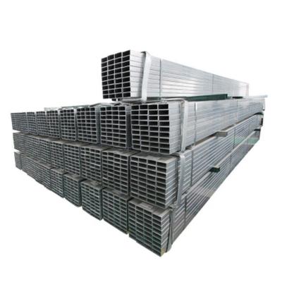 China Hollow Section Carbon Rectangular Steel Pipe Dx51d Hot Dipped Mild Galvanized for sale