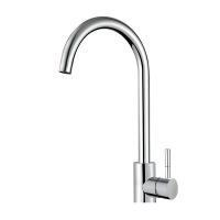 China Chrome Single Handle Kitchen Bar Faucet Stainless Steel 373mm for sale