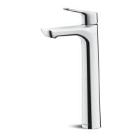 China Polished Extended Basin Mixer Faucet Washroom Brass Water Mixer Tap for sale