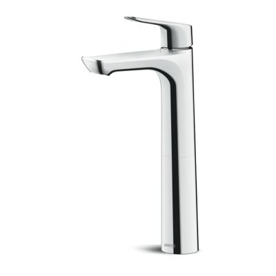 China Polished Extended Basin Mixer Faucet Washroom Brass Water Mixer Tap for sale