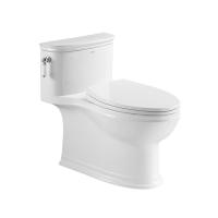 China 1.1 GPF Elongated One Piece Toilets Left Side Flush Handle Toilet for sale