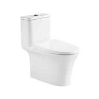 China Round Bowl Elongated One Piece Toilets Dual Flush 0.9GPF for sale