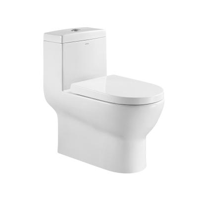 China Modern Ceramic 1 Piece Elongated Toilet Dual Flush 0.9/1.3 GPF for sale