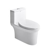 China Round Bowl 1gpf One Piece Toilets Siphon Flush 4L S Trap 400mm for sale
