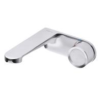 China 60mm Height Wall Mounted Basin Faucet Knob Control Hot Cold Water for sale