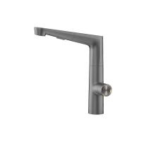 China 235.9mm Single Hole Basin Faucet Bathroom Brass Faucets Hot Cold Water for sale