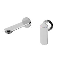 China Wall Mounted Basin Mixer Faucet One Handle Chrome Faucets for sale