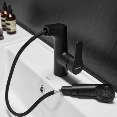 China ARROW Contemporary Single Hole Basin Mixer Faucet with Ceramic Cartridge for Modern Bathrooms for sale