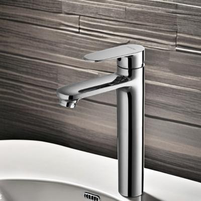 China ARROW Brand Modern Single Hole Ceramic Valve Core Chrome Plated Deck Mounted Basin Faucet for sale