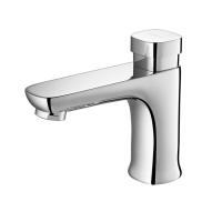 China ARROW Brand Brass Material Chrome Plated Time Delay Ceramic Basin Mixer Faucet for Bathroom Basin for sale