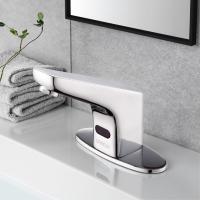 China ARROW Brand Modern Electronic Sensor Faucet with Ceramic Valve Core Chrome Plating Deck Mounted for Public Spaces for sale