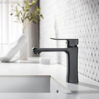China ARROW Modern Design Chrome Bathroom Vanity Faucet with Ceramic Cartridge Single Hole Deck Mounted Basin Mixer Faucet for sale