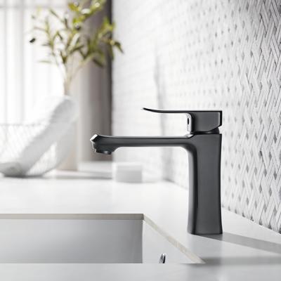 China ARROW Modern Design Chrome Bathroom Vanity Faucet with Ceramic Cartridge Single Hole Deck Mounted Basin Mixer Faucet for sale