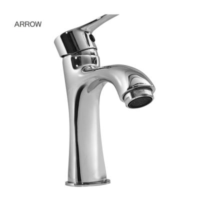 China ARROW Modern Stainless Steel Basin Mixer Faucet with Ceramic Valve Core and Polished Chrome Plate for sale