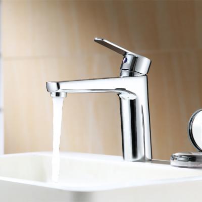 China ARROW Modern Single Hole Brass Basin Mixer Faucet with 5 Year Warranty Ceramic Cartridge and Chrome Finish for sale
