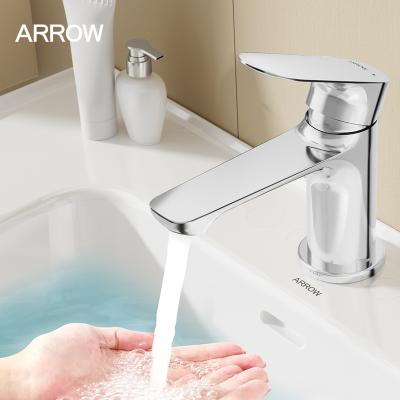 China ARROW Single Lever Faucet with Ceramic Valve Core and 5 Year Warranty for Bathroom Basin Solid Brass 59 for sale