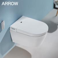 China ARROW Smart Toilet with Remote Control Heated Seat and Self-cleaning Glaze Wall-Mounted Intelligent Bidet Toilet for sale