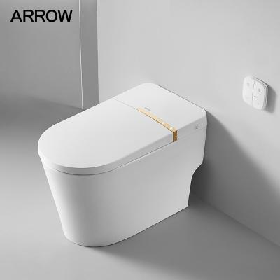 China ARROW Modern Smart Toilet with Siphon Flushing Heated Seat and Remote Control Intelligent Bidet Toilet for sale