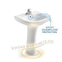 China ARROW FP3606 Vintage Freestanding Pedestal Basin, Bone Color Ceramic Classic Bathroom Sink Pedestal for sale