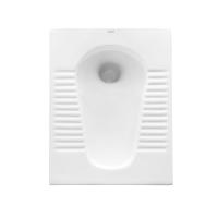 China Ceramic Toilet Squatting Pan , S trap Squat Type Toilet Bowl for sale