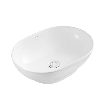 China Modern Vanity Counter Top Basin 496x365x155mm Ceramic Glazed for sale