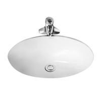 China AP402 Sanitary Ware Lavatory Wash Basin White Color With Overflow for sale