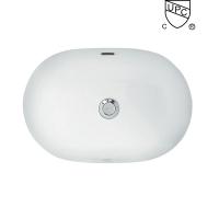 China UPC Under Counter Basin , Ceramics Glazed Oval Wash Hand Basins for sale