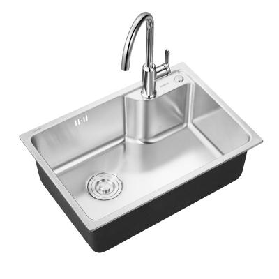 China AF5508 Stainless Steel Kitchen Sink 620×430×201mm Single Bowl for sale