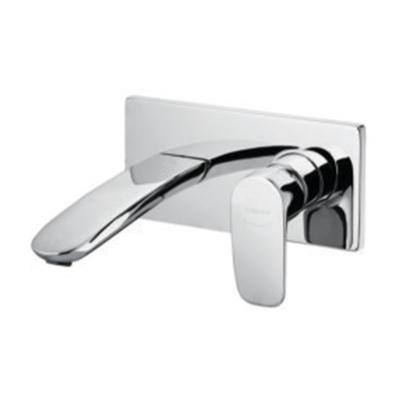 China Polished Wall Mounted Mixer Taps G1/ 2 131mm 210mm Brass Material for sale