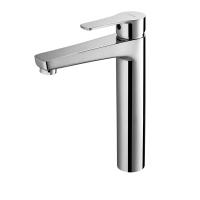 China Brass Chrome Faucets Single Handle High Wash Basin Faucet Mixer Taps for Lavatory Bathroom for sale