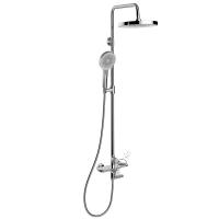 China H 817-1207mm Wall Mount Shower Faucet Set Round Headshower Handshower for sale
