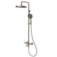 China Bathroom Brass Rainfall Shower System Modern 3 Function Hand for sale