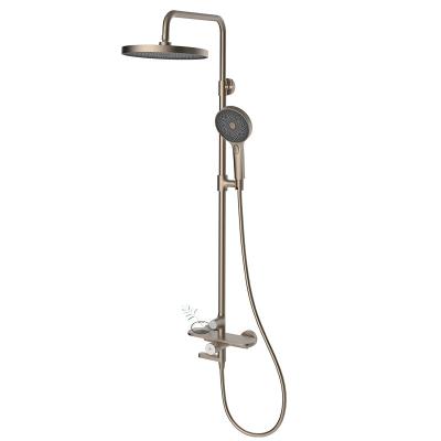 China Bathroom Brass Rainfall Shower System Modern 3 Function Hand for sale