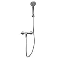 China Handshower Bathroom Hotel Household Wall-mounted Round Hand Shower Set System Chrome for sale