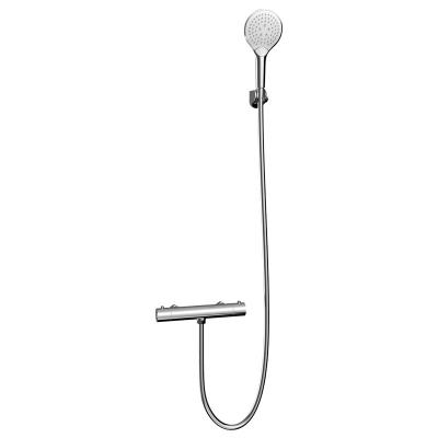 China Thermostatic Hand Shower Modern Round Wall Mounted Handshower Set Brass Chrome ARROW AG3511H for sale