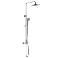 China Lifting Sanitary Ware Shower Set With Slide Bar Round Shape Head Shower for sale