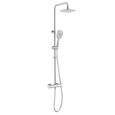 China 205×205mm Bathroom Shower Thermostatic 3 Function Hand Shower for sale