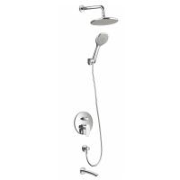 China Round Shower Set Bathroom Built-in Head Shower Faucets Handshower System Easy Clean ARROW for sale