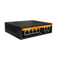China 6 Port Fast Ethernet PoE Switch 4 PoE Ports 2 Uplink Ports 10/100Mbps Unmanaged IEEE 802.3af/at 250m Extend VLAN Metal Case Built-in Power Supply TCE-PS4306N for sale