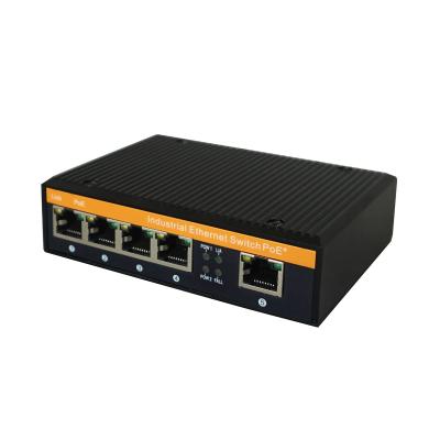 China 10/100/1000M 5-port Industrial Ethernet POE Switch for sale
