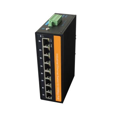 China 10/100M 8-port Industrial Ethernet POE Switch for sale