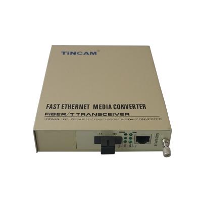 China 10/100/1000M single mode single fiber  Plug-in Card Type Built-in power supply Fiber Media Converter for sale
