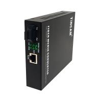 China TiNCAM 10/100/1000M single mode dual fiber SC 20km Internal power supply Fiber Media Converter for sale
