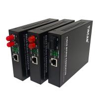 China TiNCAM 10/100/1000M single mode dual fiber SC 20km Internal power supply Fiber Media Converter for sale