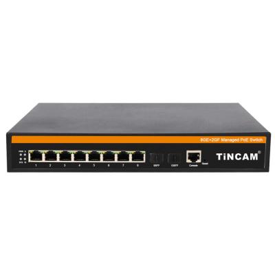 China 8-Port Gigabit Managed PoE Switch with 2 Gigabit SFP Uplink 120W IEEE 802.3af/at TBC-RPM5208GE-2GF for sale