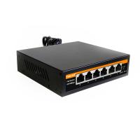 China 4 Port PoE Switch with 2 Fast Ethernet Uplink Ports 6-Port Unmanaged PoE Switch IEEE 802.3af/at 48W Built-in Power Supply Unmanaged TNC-EPS4306N4 for sale