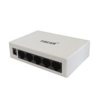 China 5-Port Gigabit Ethernet Switch Unmanaged Plug & Play Network Switch 10/100/1000Mbps RJ45 Desktop Plastic Housing External 5V Power Adapter TBC-S5005ES for sale