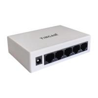 China 5-Port Gigabit Ethernet Switch Unmanaged Plug & Play Network Switch 10/100/1000Mbps RJ45 Desktop Plastic Housing External 5V Power Adapter TBC-S5005ES for sale