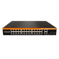 China 24 Port Gigabit PoE Switch 28-Port Ethernet Switch with 24 PoE+ Ports 2 Gigabit RJ45 Uplink 2 Gigabit SFP Slots IEEE 802.3af/at 200W Rackmount TBC-PS5124N-4PF for sale