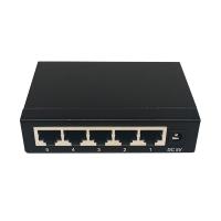 China 5 Port 10/100Mbps Fast Ethernet Switch Unmanaged Desktop Network Switch Metal Case Plug and Play External 5V Power Adapter TBC-S4005E for sale